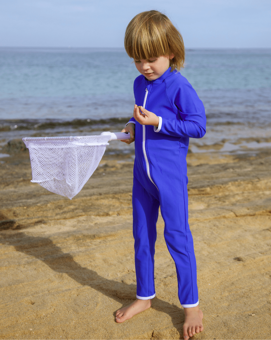 Sidney Full Coverage Swim Suit - Santorini Blue — Be Activewear