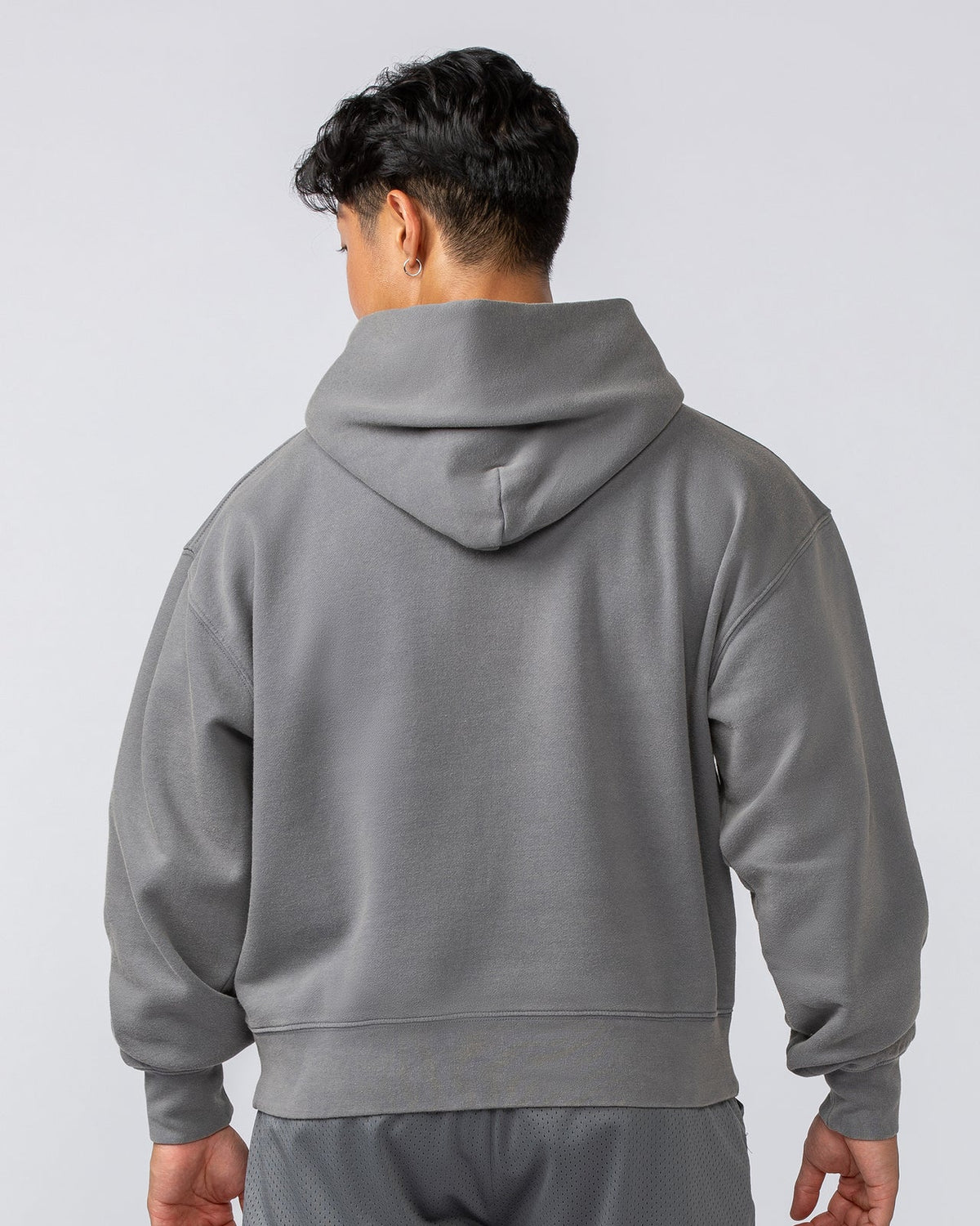 Lee Lem Cropped Hoodie - Washed Platinum Grey | Muscle Nation | Be ...