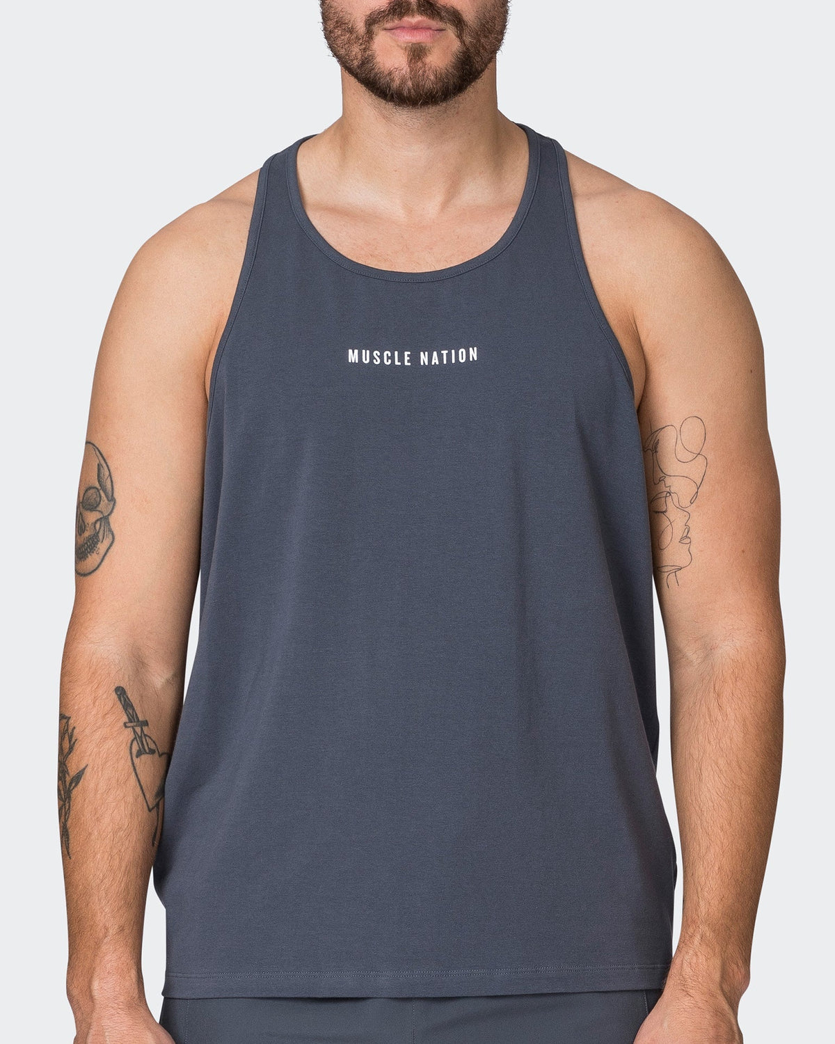 Infinite Y Back Singlet - Thunder | Be Activewear