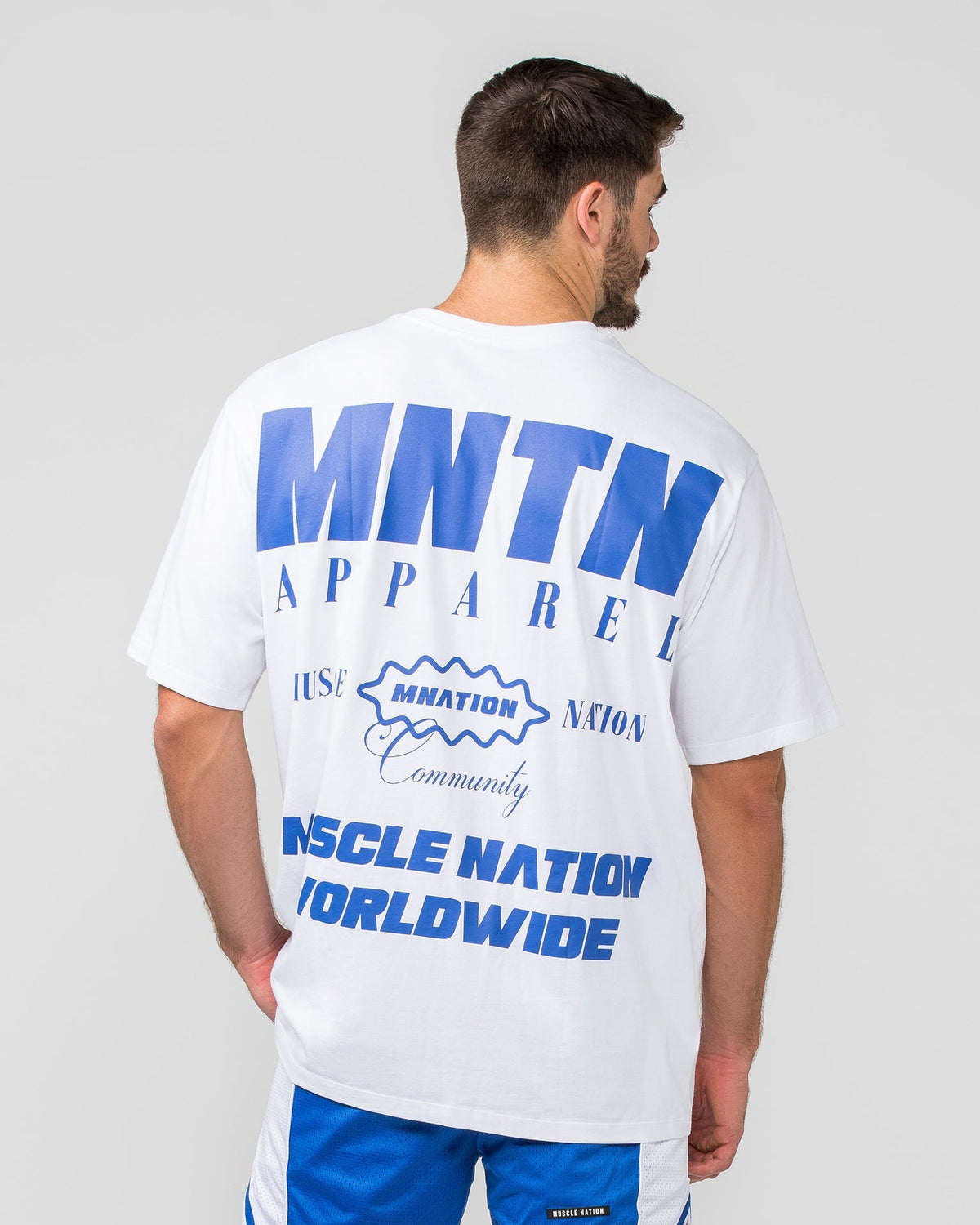 Represent Oversized Tee - White | Muscle Nation | Be Activewear