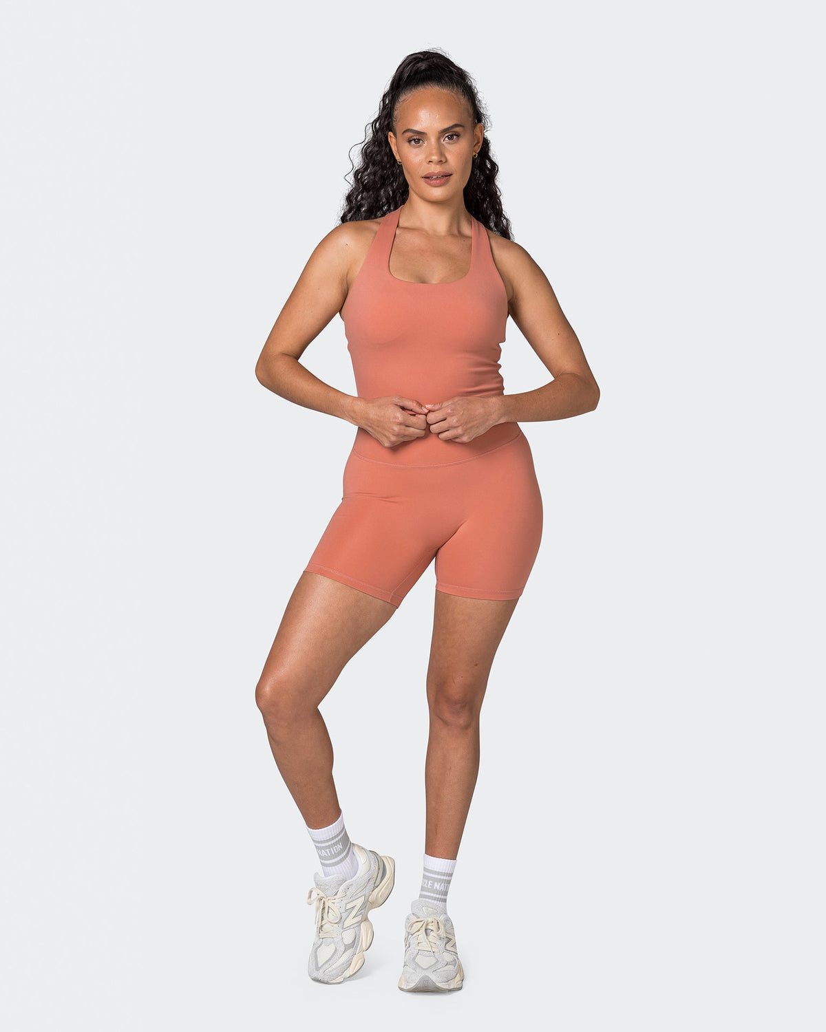 Dual Tank - Powdered Pink | Be Activewear