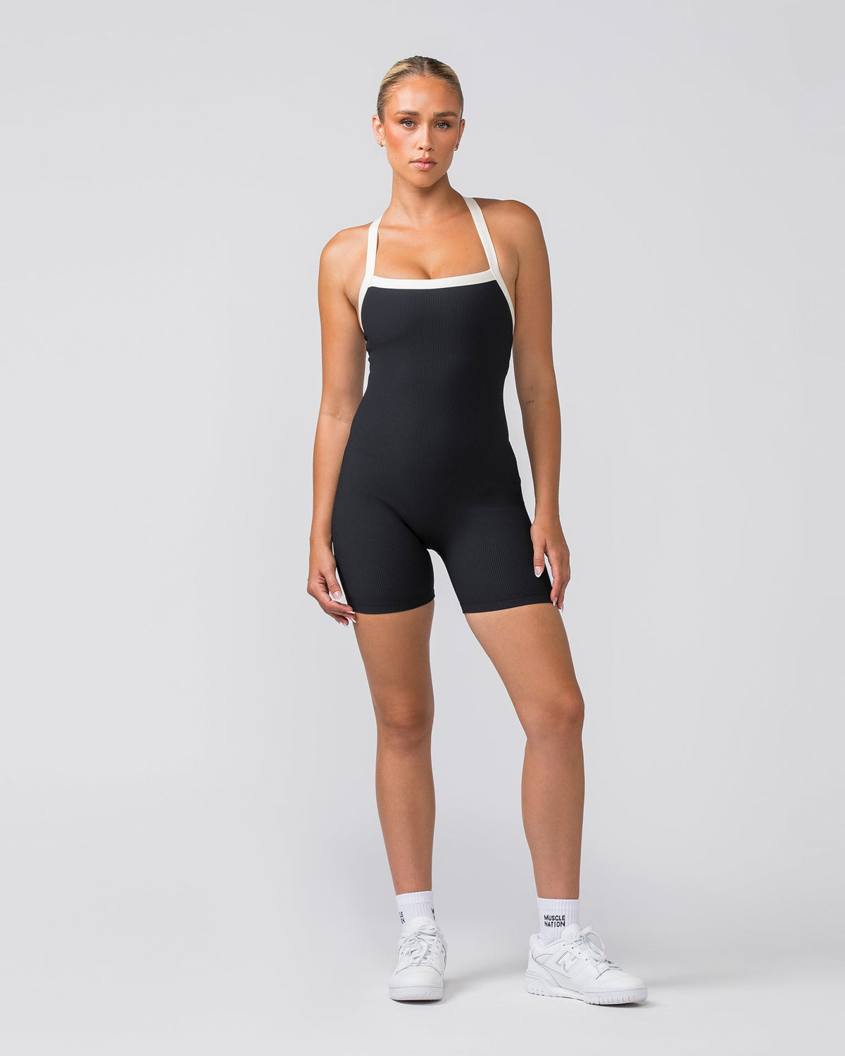 Adore One Piece - Black / Dew | Muscle Nation | Be Activewear