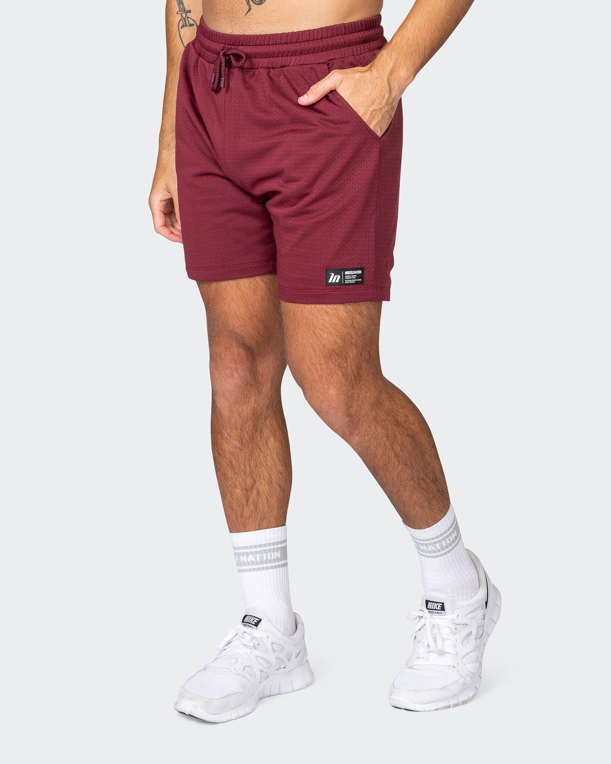 Lay Up 5" Shorts - Wine | Be Activewear