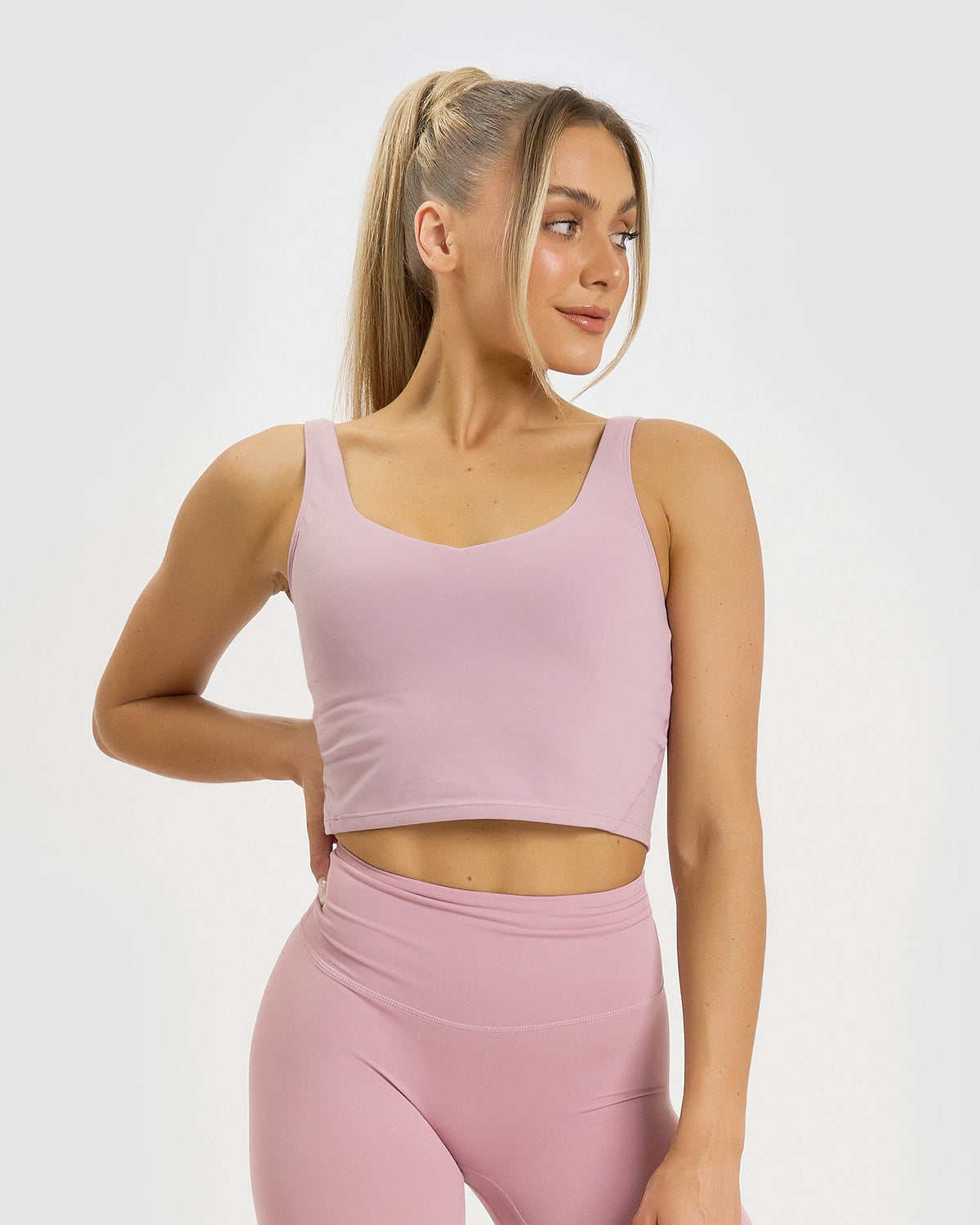 Core Trainer Dani Active Crop - Pink | Be Activewear