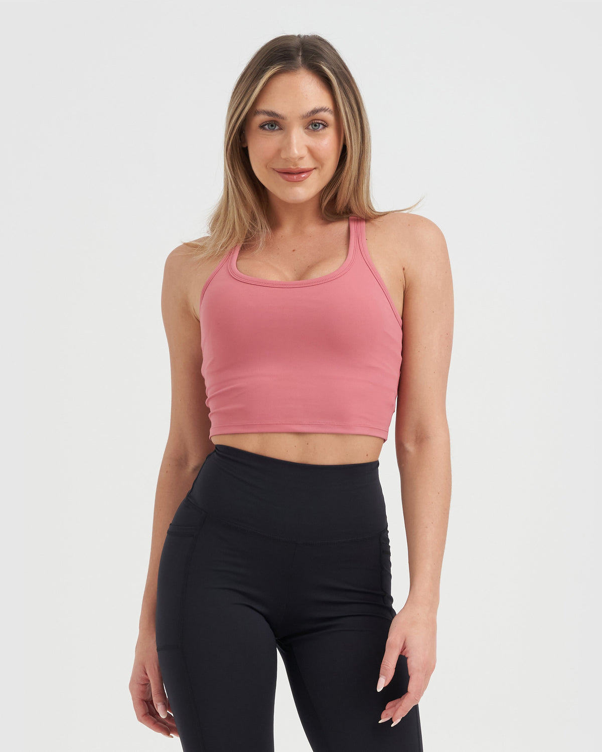 Core Trainer Steph Active Crop - Light Burgundy | Be Activewear