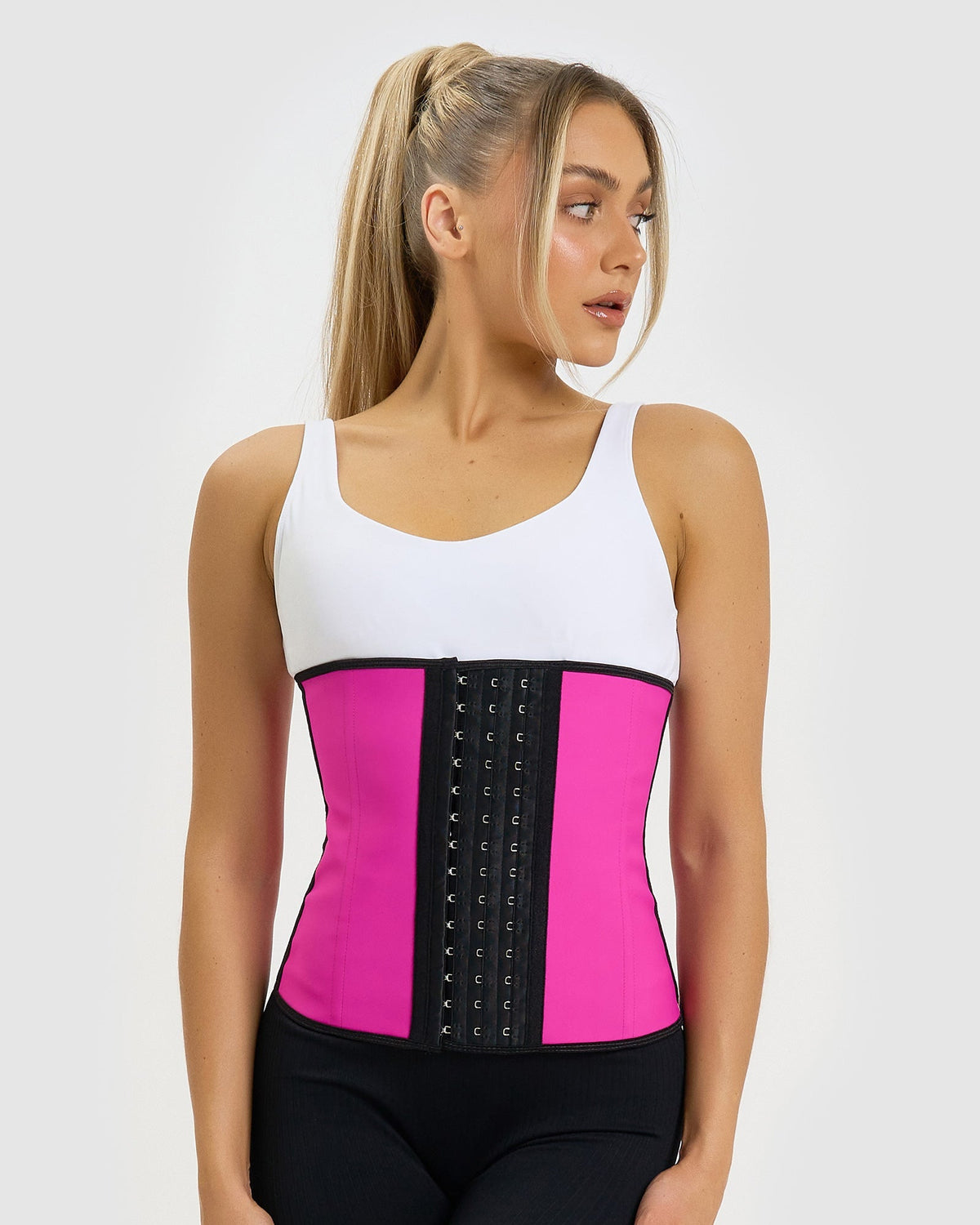 Core Trainer 9 Flexi Steel Boned Aggressive Pink | Be Activewear