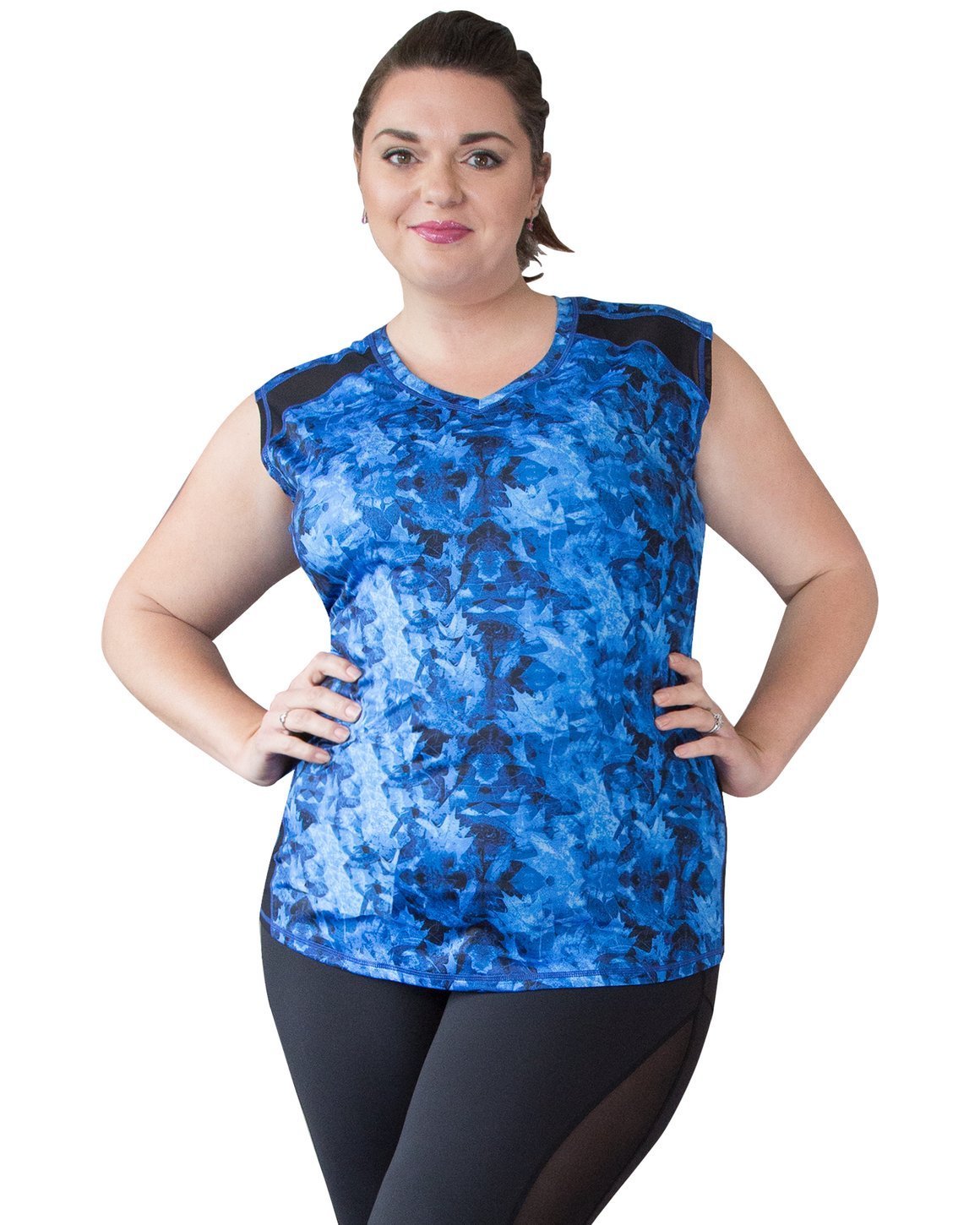 Verve Sleeveless Top - Blue | Be Activewear