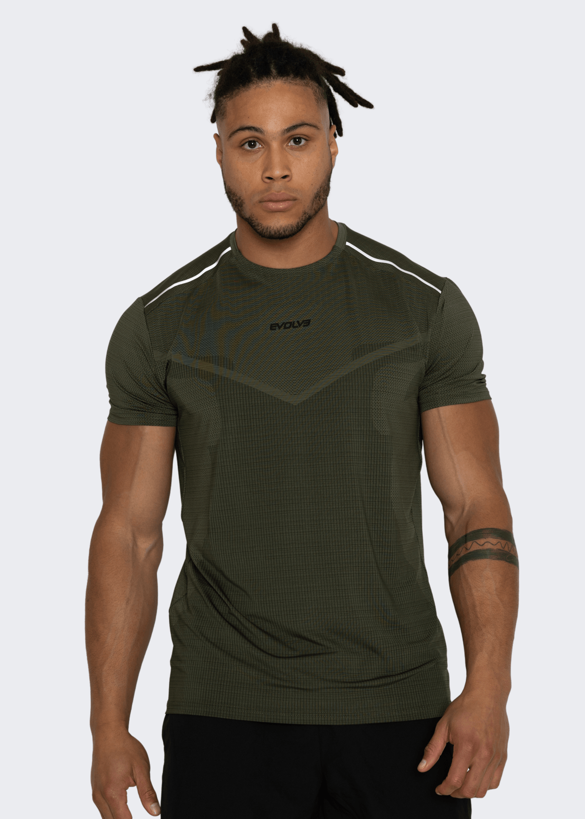Performance Tee - Army Green | Be Activewear