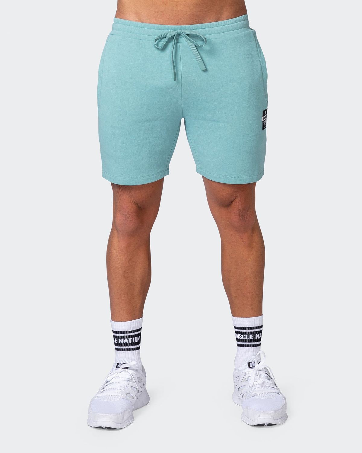 Infinite Vintage Shorts - Washed Dusty Jade | Be Activewear