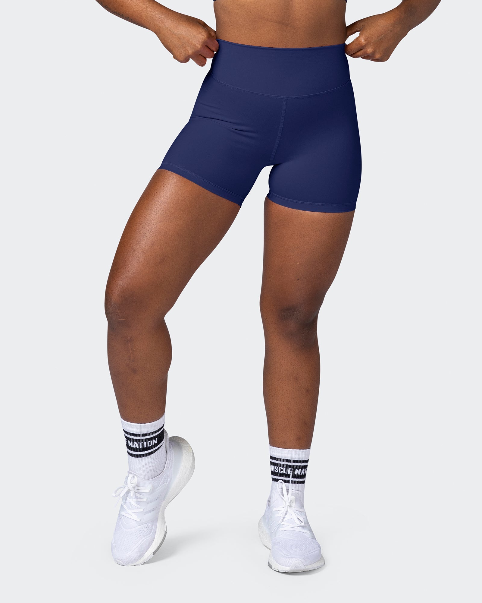 Signature Scrunch Midway Shorts - Ink | Be Activewear